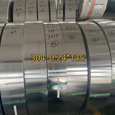 China Cold Rolled ASTM A240 AISI 304 Stainless Steel Coil Strip 0.3-3mmTISCO  1/2H 3/4H Heat Treatment for sale