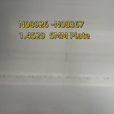China Stainless Steel Plate Material AL6XN SB688 NO8367 With 3.1 Cert 6000 x 1250 x 25mm for sale