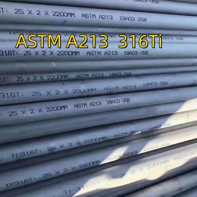 China ASTM A213 316Ti  Seamless Stainless Steel Tubing Cold Drawn Pickling SUS316Ti for sale