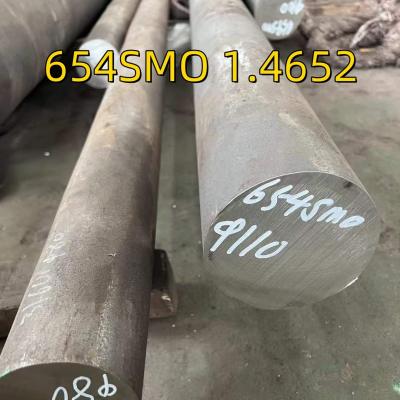 China 1.4652 Stainless Steel Round Bar 100mm 654SMO Black Bright Surface for sale