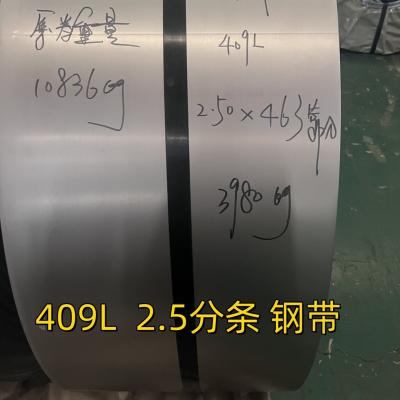 China AISI 409 SS409L 2D M Thickness 2.5mm SUH409L Stainless Steel Coil Strip for sale