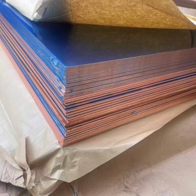 China Oxygen Free Electionic OFE Copper Plate UNS10100/10200  Diameter: 500 mm X500 mm  thickness 25 mm for sale