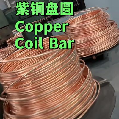 China 99.99% Pure Copper C1100 T2 Tp1 Copper Round Bar Oxygen-Free Copper (C10100) Copper Coil Bar for sale