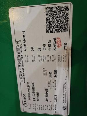 China Cold Rolled 2B Surface SS 304 Coil Stainless Steel Coil with Width 10-1800mm for sale