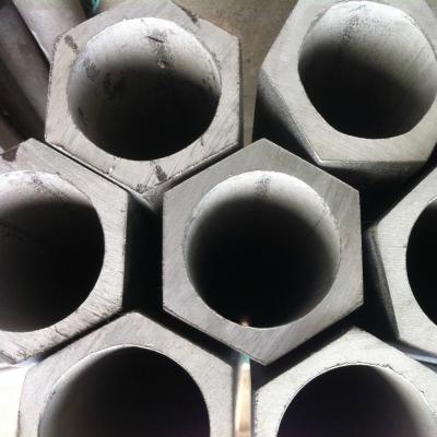 China Cold Drawn 304 316L 201 Stainless Steel Hexagonal Tube with Hairline Finishing SS Pipe for sale