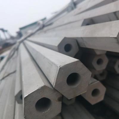 China Seamless Stainless Steel Hexagonal Pipe Cold Drawn with Hexagonal Outside Round Inside Structure for sale