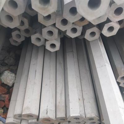 China Stainless Steel Hexagonal Pipe with Hexagonal Outside Round Inside Cold Drawn Bright Pickled Diameter 20-200mm for sale