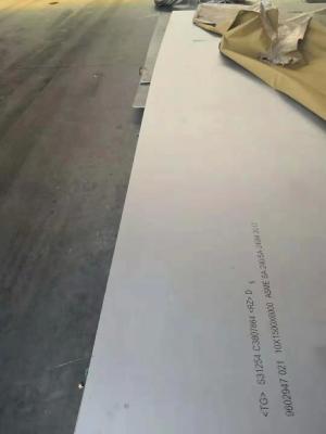 China Corrosion Resistant 254smo Plate S31254 Stainless Steel Plate for High Chloride Environments Cold Rolled for sale