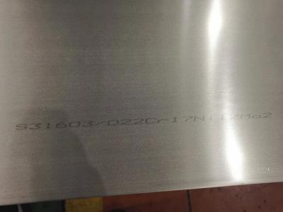 China Corrosion Resistant SS 316L Stainless Steel Plate with 2000mm Width and Polished Surface for sale