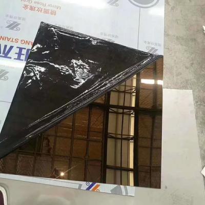 China Gold Color Hairline Finishing Stainless Steel Sheet 0.5 - 1.5mm Thickness in Stock for sale