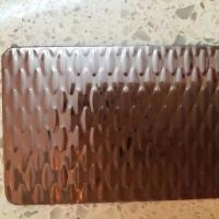 China ASTM Standard 304 321 310S Grade Hot Rolled Stainless Steel Checkered Plate with Tear Drop Design for sale