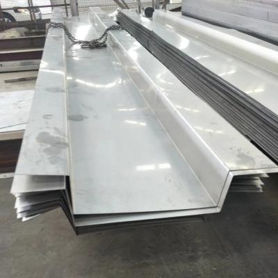 China 6m Length Custom Process Corrosion Resistant Stainless Steel Gutter for Harsh Climates for sale