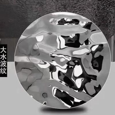 China AISI304 Water Ripple Stainless Steel Sheet 4FT*8FT with Polished Surface for Decorative Applications for sale