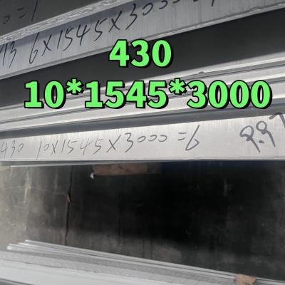 China Tisco Hot Rolled 430 Stainless Steel Plate SS 430 Plate 3.0 - 10.0mm No.1 Surface for sale
