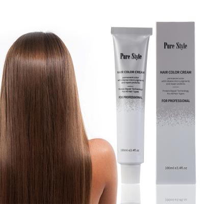 China Non Allergic Hair Dye Low Ammonia Natural Herbal Cream OEM Available Hair Dye Factory Supply for sale