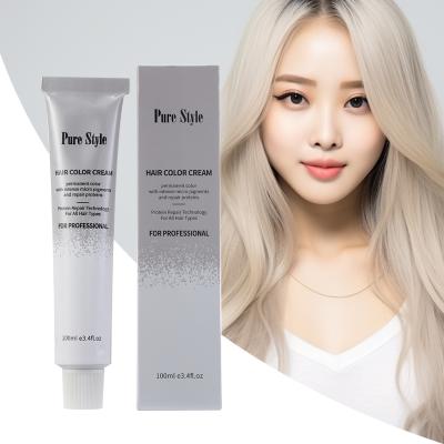 China Vietnam Hot Sale Natural Low Ammonia Popular Colors Hair Dye With 47 Popular Colors  Salon Use Hair Dye Factory for sale