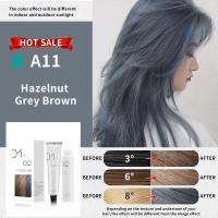 China Ammonia Free Home Hair Dye Cream Kit with Preoxide Cream Organic Hair Dye OEM Factory Wholesale for sale