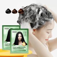 China PureStyle hair dye shampoo Fast Black Organ Bubble Hair Dye Shampoo Herbal Formula Harmless for Hair OEM for sale