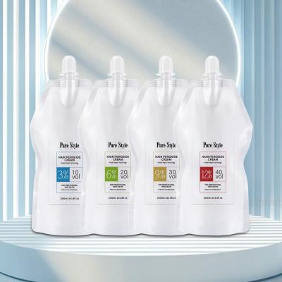 China Hair Color Manufacturer Professional Salon Hair Color 100% Grey Coverage 3% 6% 9% 12% Peroxide Oxidant Cream Developer OEM for sale