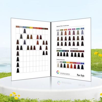 China Purestyle OEM  Hair Color Swatch Chart 47 Colors Professional For Salons for sale