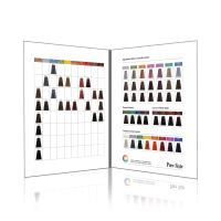 China Factory Wholesale Professional Hair Color Swatches Chart 47 Colors Permanent for Salons OEM for sale
