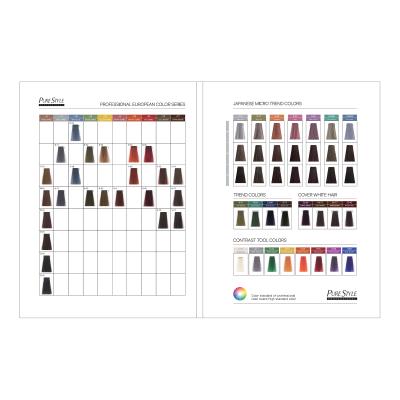 China Custom Hair Color Swatches 47 Colors  For Salons Professional Color Matching Factory OEM ODM for sale