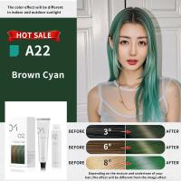 China Home Hair Dyeing Cream Kit Ammonia Free with Preoxide Cream Permanent Hair Dye OEM MOQ 5000 PCS for sale