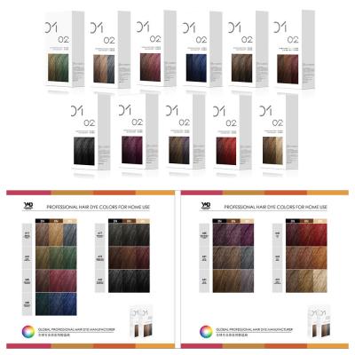 China Hair Color Manufacturer  Dyeing Home Hair Dye Cream Kit Ammonia Free With Preoxide Cream OEM Bulk Wholesale MOQ 5000PCS for sale