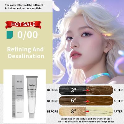 China Low Ammonia 100% Coverage White Hair Permanent Hair Dye Cream OEM for Salon Hair Color Manufacturer for sale