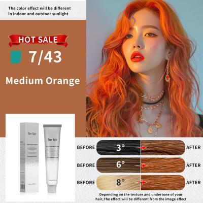 China Natural Hair Dye Cream Permanent 100% Gray Coverage for Professional Salon OEM Hair Color Manufacturer for sale