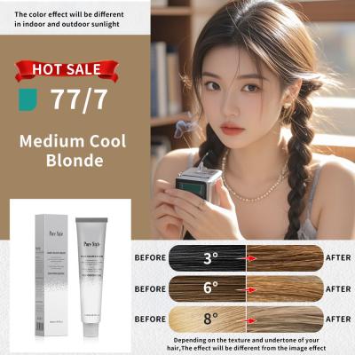 China Herbal Formula Permanent Hair Color Cream 100ML For Salon Use OEM Available Hair Dye Factory Supply for sale