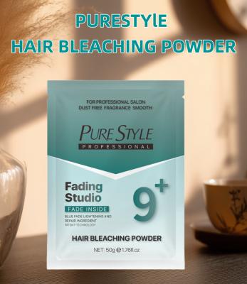 China PureStyle Home Dust-Free 50g Hair Bleaching Powder Blue Hair Color Powder Wholesale Fatory OEM ODM for sale