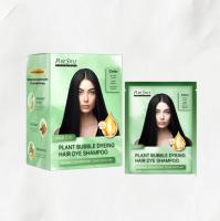 China Purestyle OEM Plant Hair Dye Shampoo Fast Gray Coverage Bubble Color Shampoo  for Home Use Ammonia Free Hair Dye MOQ 5000 PCS for sale