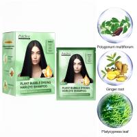 China Purestyle OEM Plant Hair Dye Shampoo Fast Gray Coverage Bubble Color Shampoo  for Home Use Ammonia Free Hair Dye MOQ 5000 PCS for sale