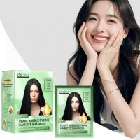 China Purestyle OEM Plant Hair Dye Shampoo Fast Gray Coverage Bubble Color Shampoo  for Home Use Ammonia Free Hair Dye MOQ 5000 PCS for sale