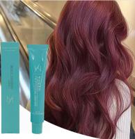 China Ammonia Free OEM Long-Lasting Herbal Hair Color Cream Permanent Color Dye  Hair Color Manufacturer for sale