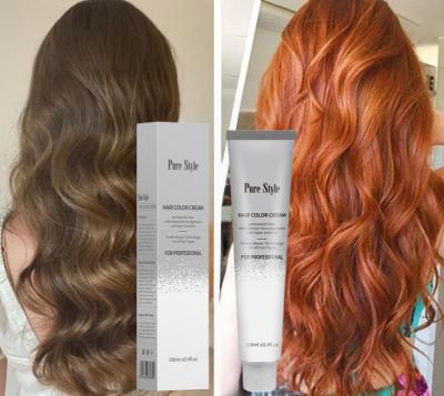 China Hair Dye Factory OEM Hot Sale Natural Low Ammonia Hair Dye Cream With 47 Popular Colors for Professional Salon Use Hair Color Cream for sale