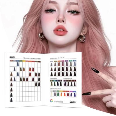 China Factory Wholesale Hair Color Swatch Chart 47 Colors Professional For Salons OEM Wholesale Professional Color Chart for sale