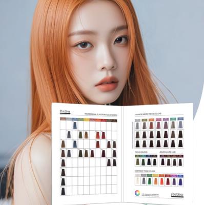 China Premium Hair Color Swatch Chart 47 Colors Professional For Salons OEM Wholesale Professional Hair Color Book for sale