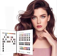China Professional OEM Hair Color Chart  Customizable Wide Color Range Durable Swatches for Salon & Distributors for sale