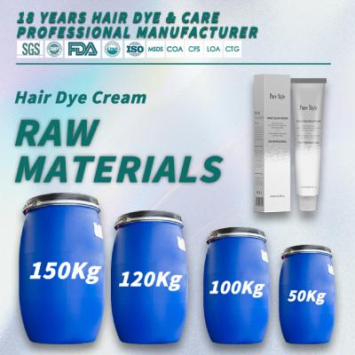 China Permanent OEM Hair Color Cream Raw Materials Bulk Wholesale 47 Colors Ammonia Free Hair Dye Factory for sale