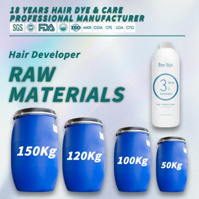 China Professional Hair Color Manufacturer  Salon Hair Oxidant Cream Raw Material Wholesale Natural  OEM/ODM 50kg/100kg/120kg/150kg Wholesale for sale