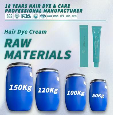 China Long-Lasting OEM  Hair Color Cream Raw Material  Professional Salon Use Hair Dye Factory for sale