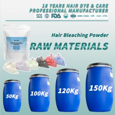 China Professional Lightening Hair Bleaching Powder Raw  Material OEM Dust Free for Salon Hair Color Manufacturer Wholesale for sale