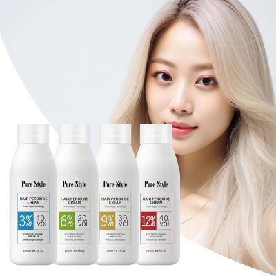 China Hair Dye Factory Wholesale 100ml Natural Hair Dye Products Permanent Color Hair Oxidant Peroxide Cream OEM Available for sale