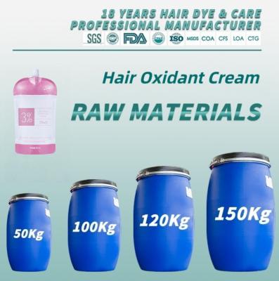 China Organic Hair Color Developer 3% 6% 9% 12% Peroxide Cream Raw Material Permanent Hair Color OEM/ODM Hair Dye Factory for sale