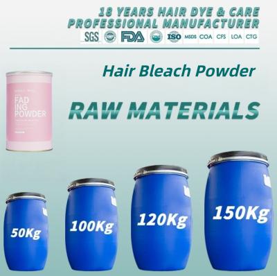 China Original Hair Dye  Blue Hair Bleach Powder Raw Material Dust Free for Professional Salon OEM Hair Color Manufacturer for sale