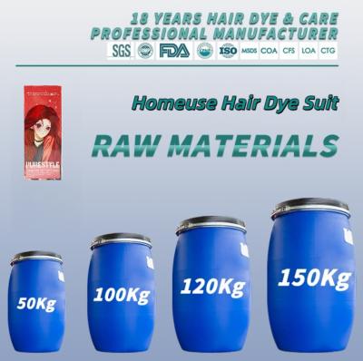 China OEM Permanent Home Hair Dye Kit Raw Material Herbal Formula Organic Hair Color Cream  Hair Color Manufacturer Supply for sale