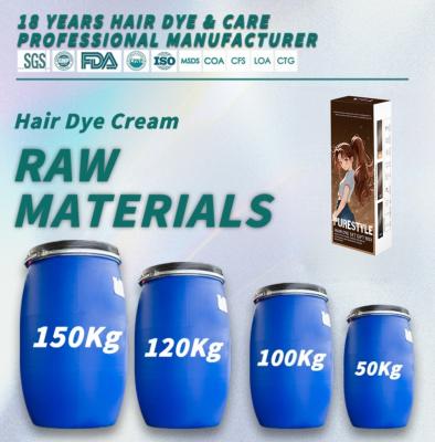 China Homeuse Hair Dye Set Raw Material Ammonia Free Herbal Formula Hair Color Cream OEM ODM Hair Dye Factory for sale