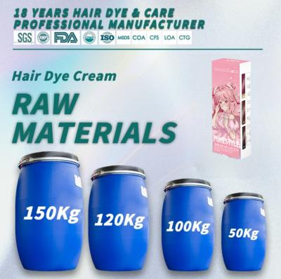 China Herbal Formula Semi Permanent Hair Dye Set Raw Material OEM Hair Dye Factory Organic Hair Color for sale